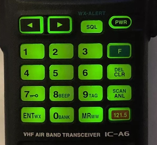 Icom IC-A6 Portable VHF Air Band Transceiver Looks New NO Charger | eBay