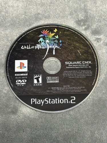 Unlimited Saga Sony PlayStation 2 PS2 Disc Only Square Enix Tested | eBay