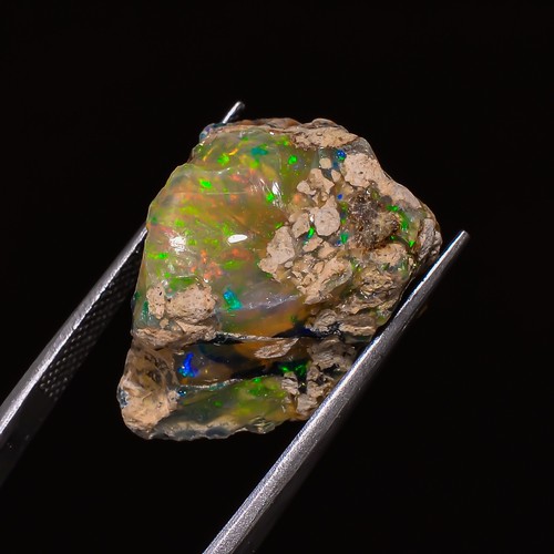 14,50 CT Opale Grezzo Etiope Non Trattato Multi Colore 15x19x11 Mm KT ...