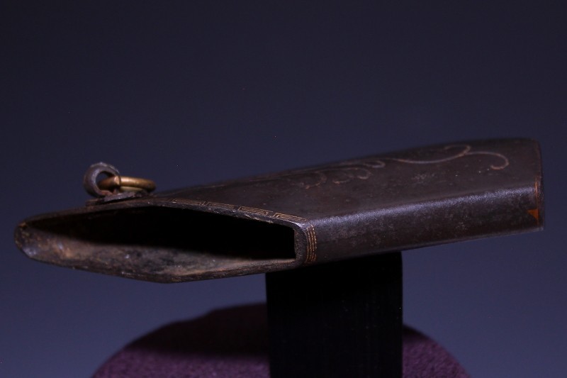 Japan antique Edo Kojiri Dragon katana koshirae sword tsuba samurai ...