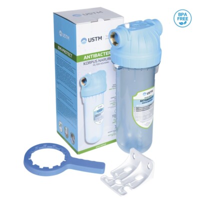 USTM EMI PROTECT 1" BSP Bacteria and UV Resistant Water Filter Housing ...
