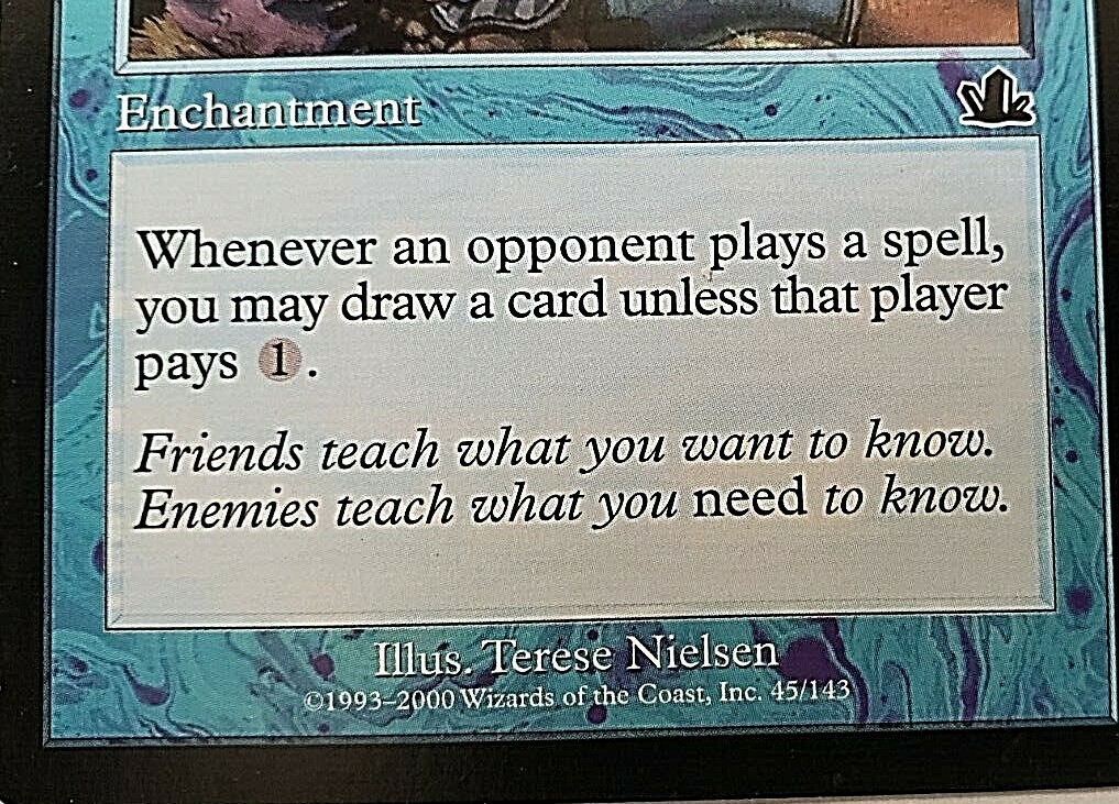 2000 Magic The Gathering Prophecy #45 Rhystic Study MTG Magic The ...