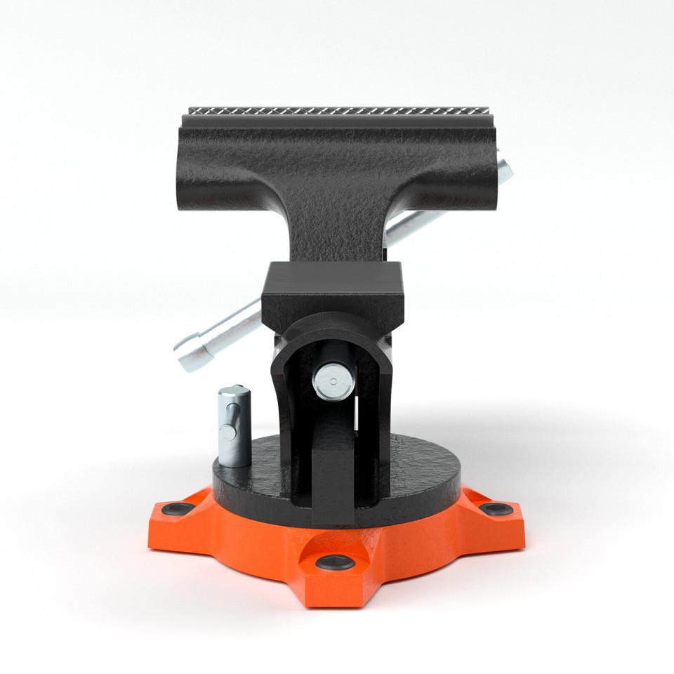 VEVOR 11.5cm/4.5in Bench Vise with Anvil 240°Swivel Base Workbench Vice ...