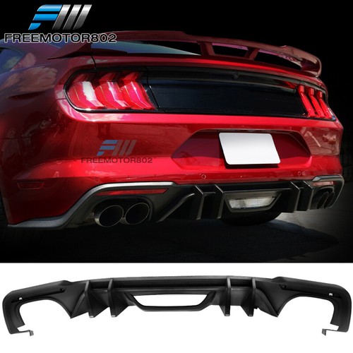 Fits 18-23 Ford Mustang S550 Competition Style Matte Black PP Rear ...