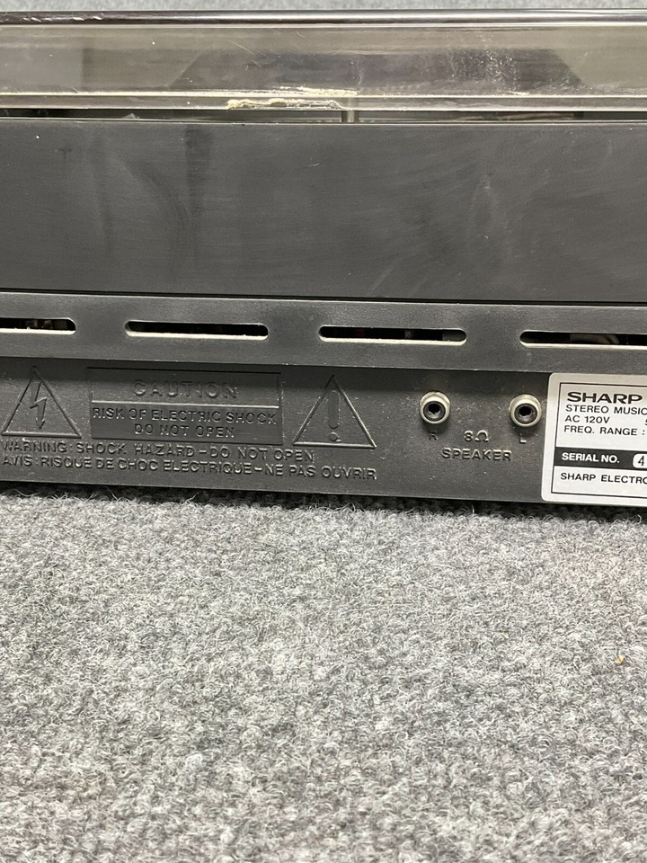 Sharp SG-4 Stereo Music Center With Turntable Cassette Player AM/FM ...