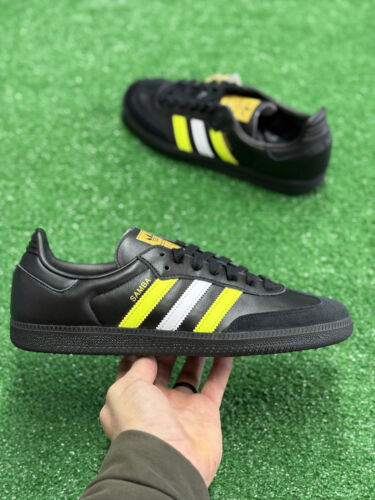 Adidas Samba OG Core Black Solar Yellow Mens ID1380 NEW Multi Sz | eBay