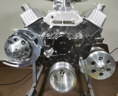 Chevy Small Block Serpentine Conversion Kit SBC 283 302 305 350 400 EWP ...