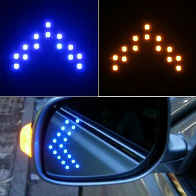 Car Side Mirror Turn Signal 14-SMD LED Arrow Lights Blinker Retrofit ...