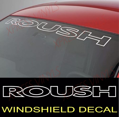 Ford Mustang ROUSH Windshield Vinyl Decal Sticker Custom Vehicle Logo ...