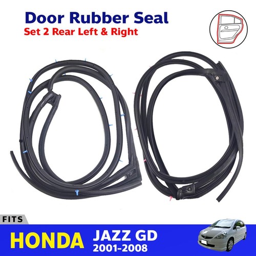 For Honda Jazz 4D Hatchback 2001-08 Door Rubber Seal Weatherstrip Rear ...
