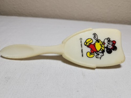 VTG Disney Mickey Mouse Baby Hair Brush Tan Gift 1995 | eBay