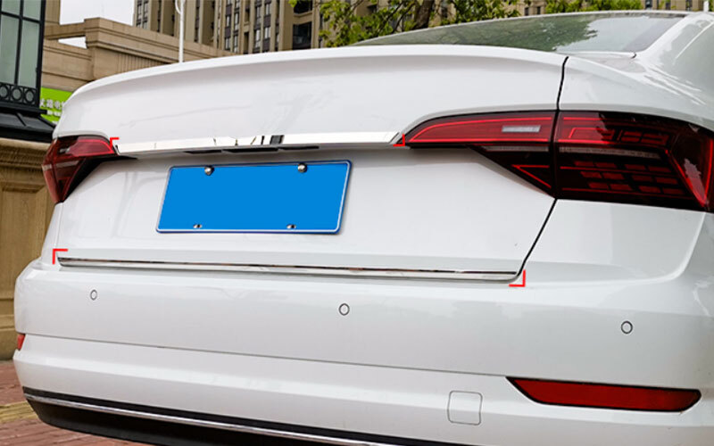 For Volkswagen Jetta MK7 19-21 Chrome Steel Rear Door Trunk Lid ...