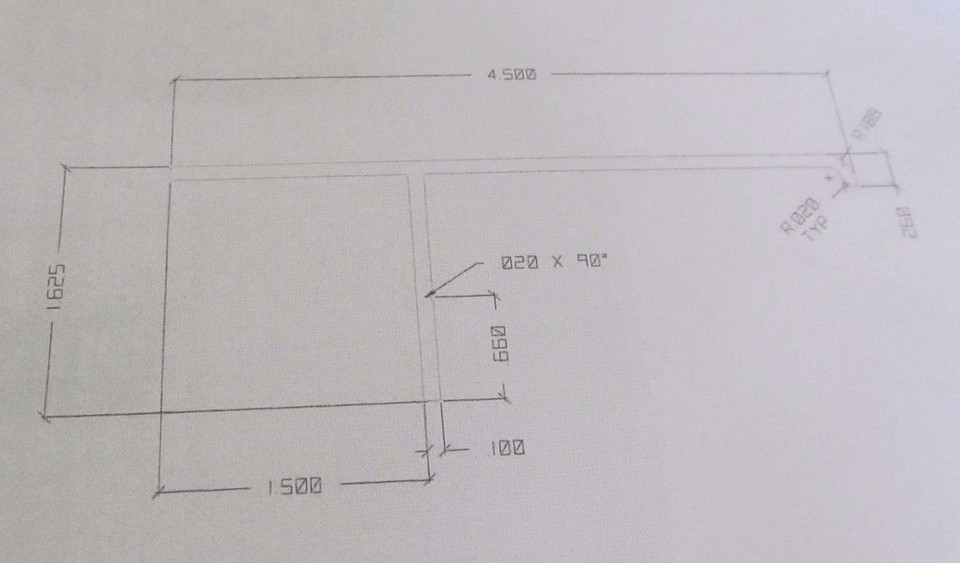 92" Black Aluminum Off Set T Molding Slide Out Box Trim 4 1/2" x 1 1/2 ...