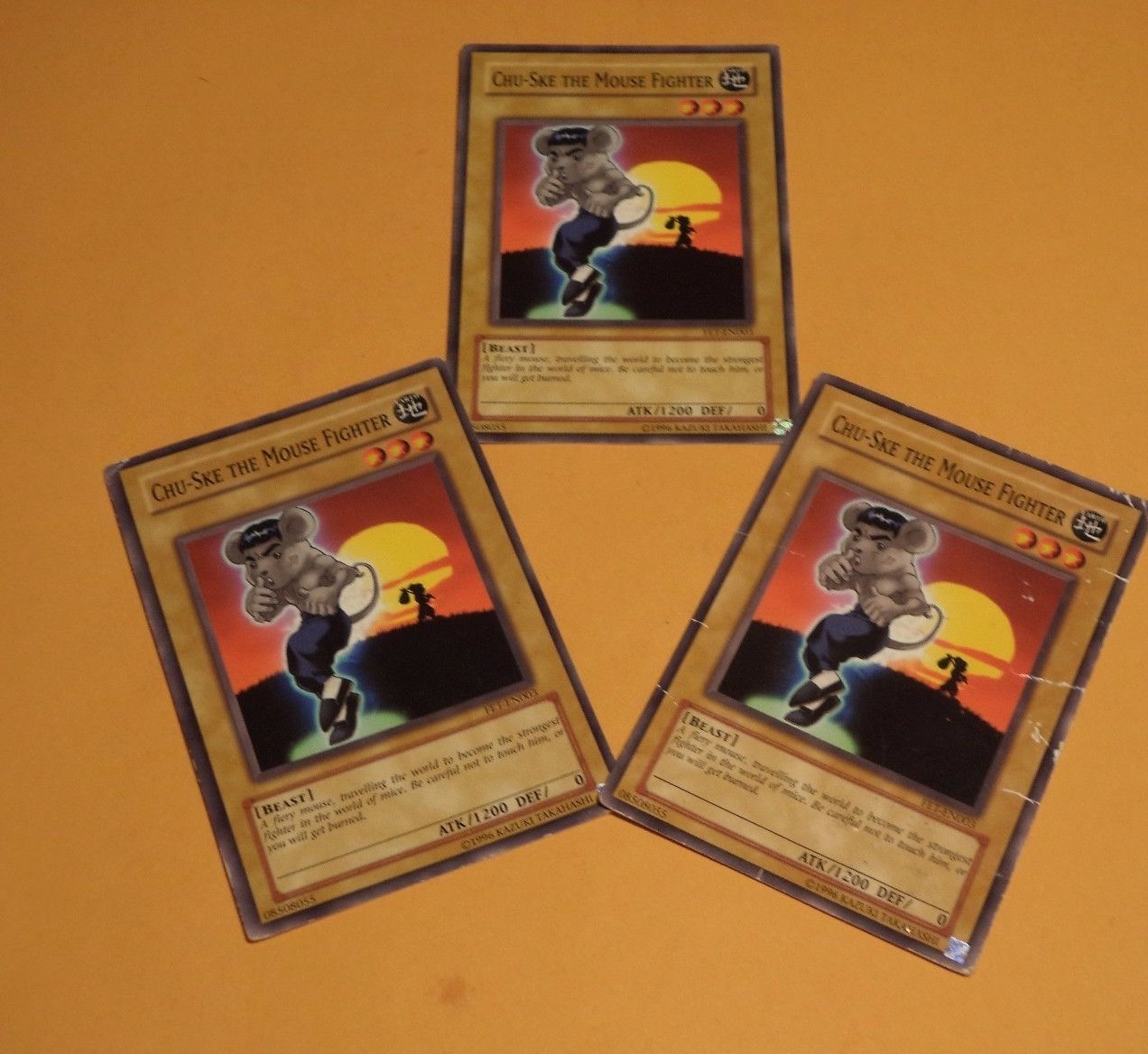 3X Chu-Ske The Mouse Fighter FET-EN003 - Yugioh Yu Gi Oh! 3 Playset | eBay