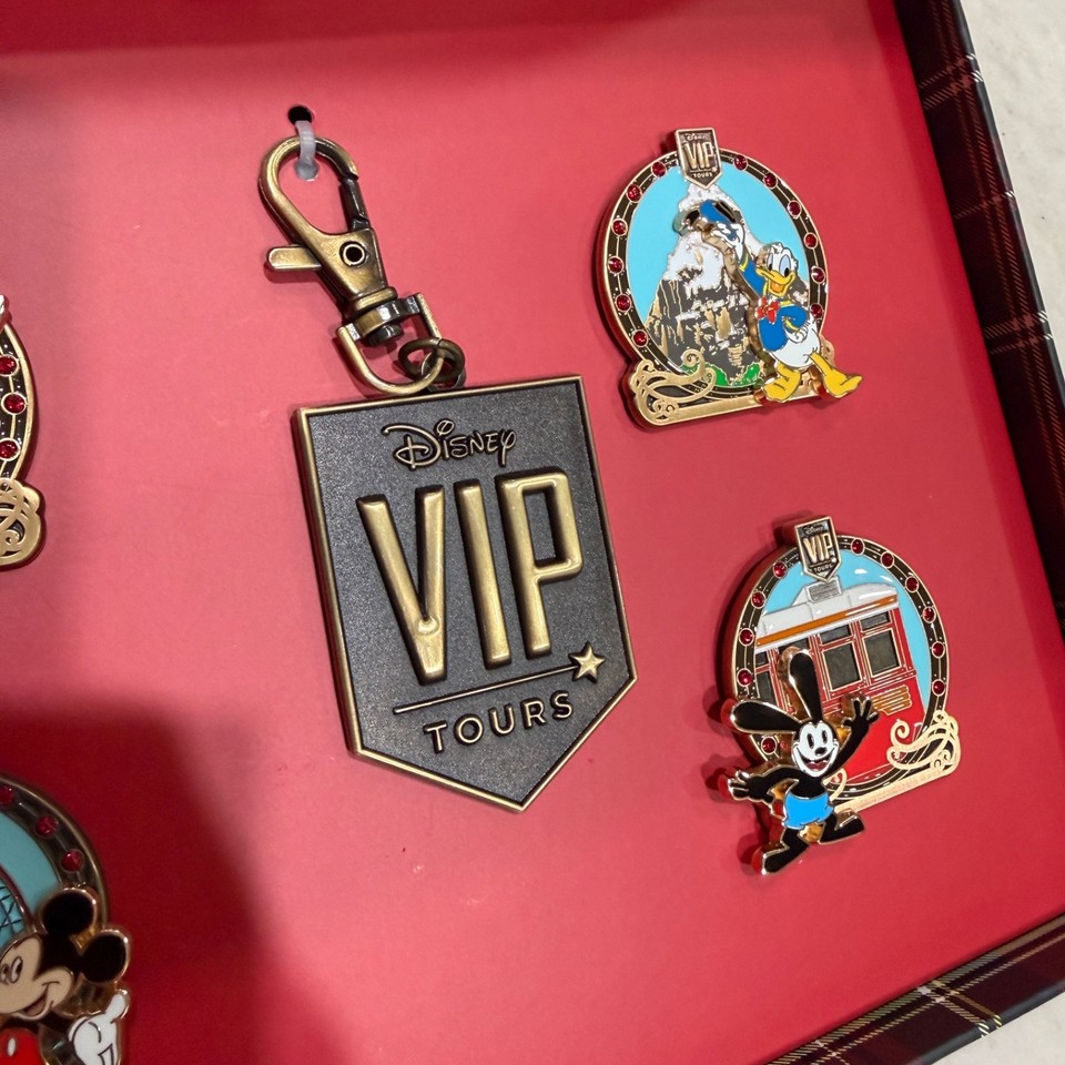 Disneyland 70th Anniversary VIP Tour Pin Set-New | eBay