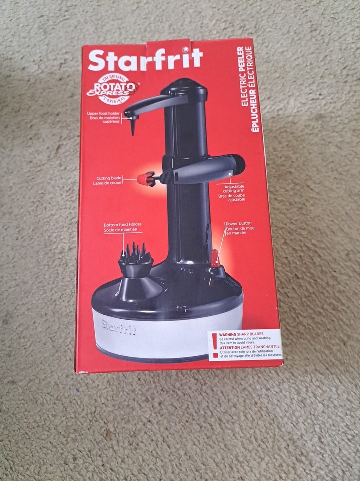 Starfrit Rotato Express Potato Peeler Electric Vegetables Fruit Black ...