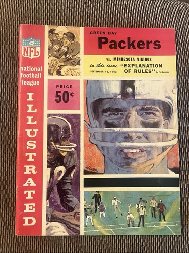 1962 NFL Sports Illustrated Magazine Green Bay Packers vs Minnesota ...