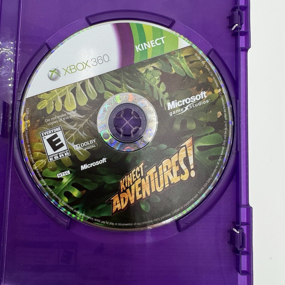 Kinect Adventures Xbox 360 Video Game Complete, Tested. Requires Kinect ...