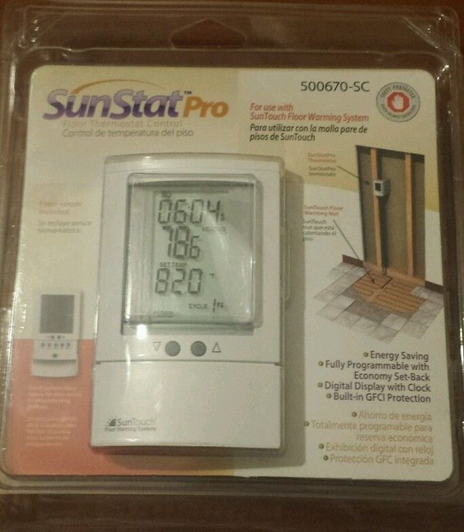 Suntouch Sunstat 500670-SC 120/240 - Volt Programmable Floor Warming ...