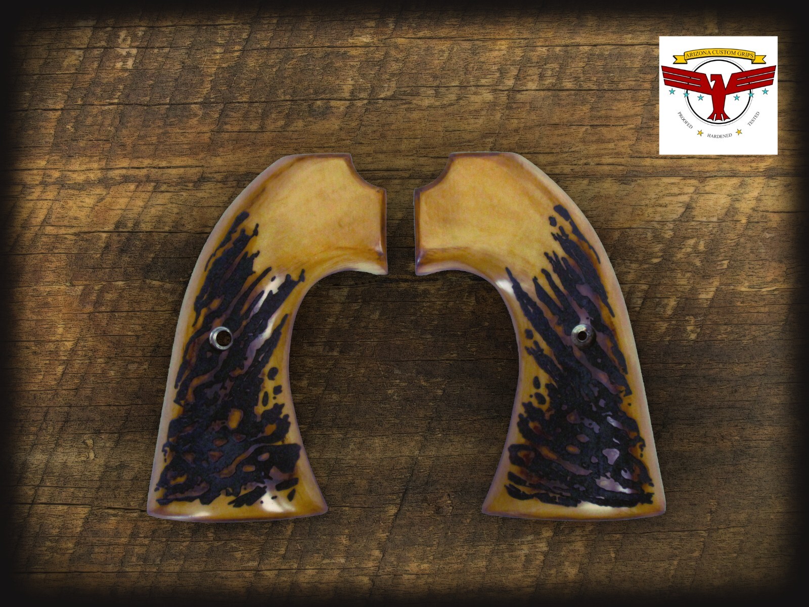 UBERTI BISLEY GRIPS ~ MAGNA-TUSK™ AGED STAG ~ CATTLEMAN, CIMARRON ...