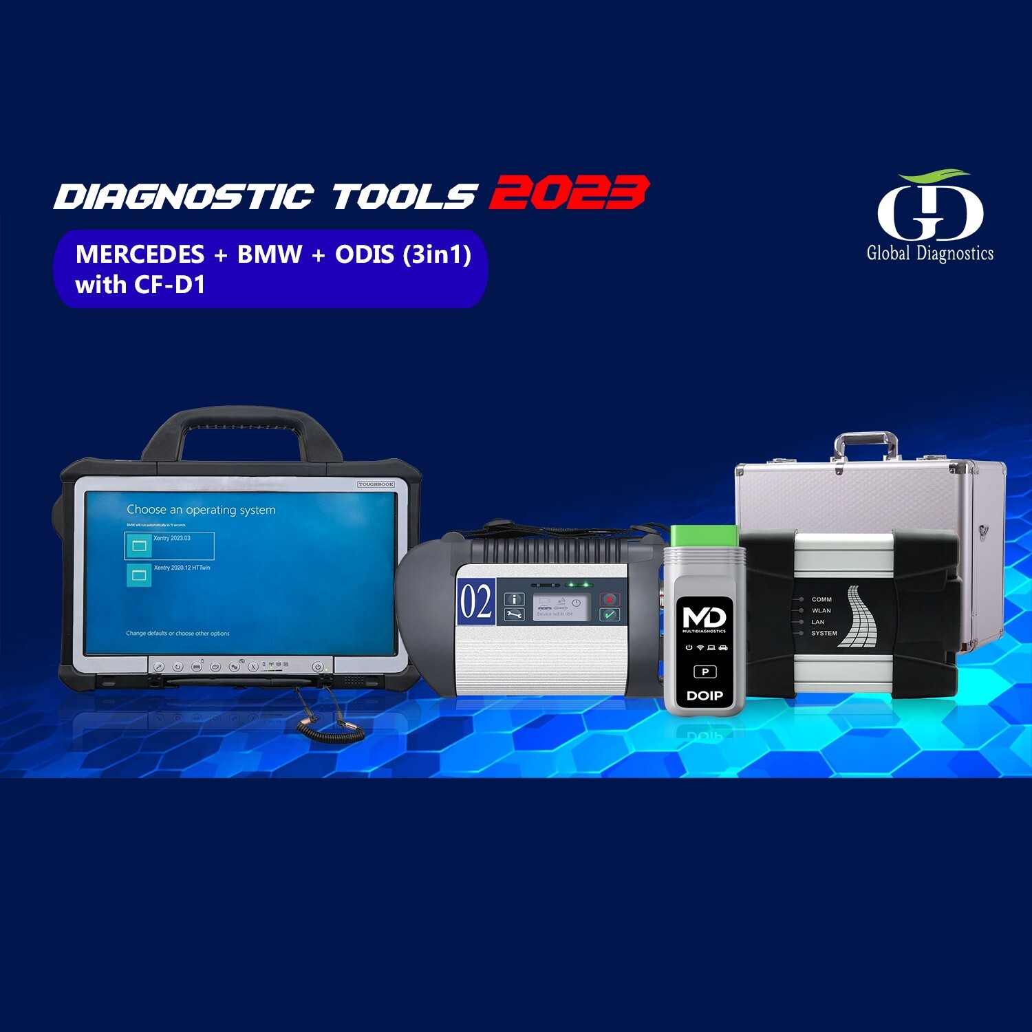 MB Star Xentry Diagnostic C4 Doip +BMW Icom +OD 3 in 1 CF 53 KIT | eBay