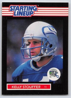 1989 KELLY STOUFFER - Kenner Starting Lineup Card - SEATTLE SEAHAWKS | eBay