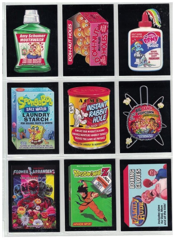 2017 TOPPS WACKY PACKAGES 50th ANNIVERSARY COMPLETE SET OF 90 CARDS ...