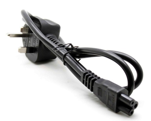 3 Pin UK Plug Clover Leaf Mains Power Lead Cable for Laptop Adapters ...