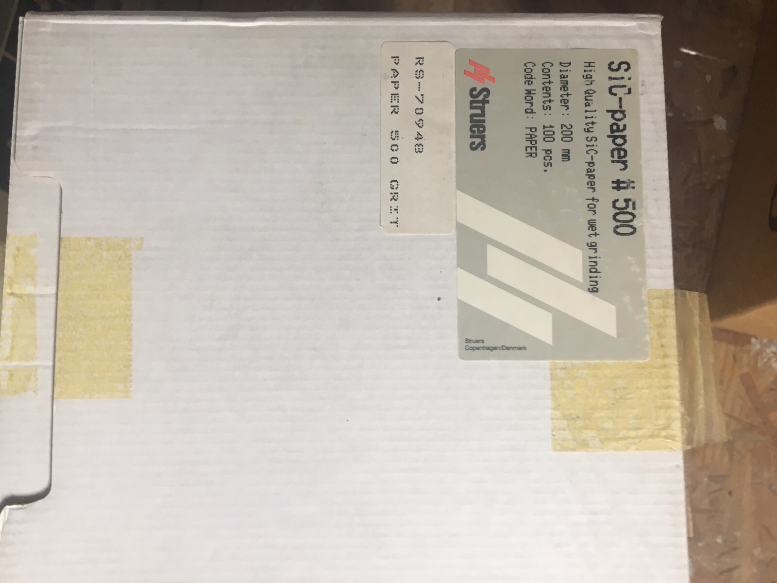 STRUERS RS-70948 SiC-paper US 360 grit 200 mm 8" disk wet grinding ...