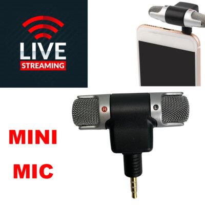 Mini Microphone TRRS 3.5mm External Stereo Personal Smartphone Mobile ...