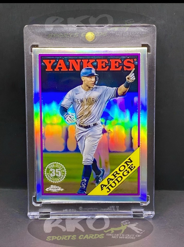 Aaron Judge RARE REFRACTOR INVESTMENT CARD SSP TOPPS CHROME YANKEES MVP ...
