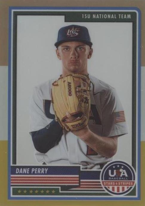 2023 Panini USA Baseball Stars & Stripes - Dane Perry #37 Bronze Silver ...
