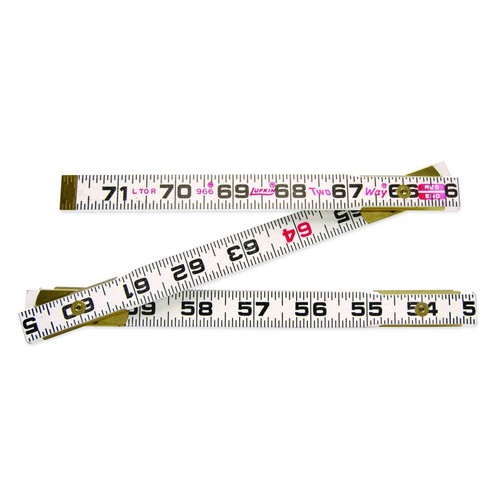 Crescent Lufkin 6ft Two Way Wooden Ruler Clear Red Measuring Tool | eBay