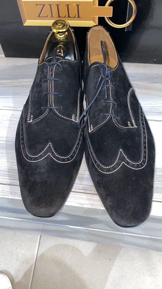 ZILLI Men's Shoe Size Eu 44 English Suede Black (Retail) ZLP12 | eBay