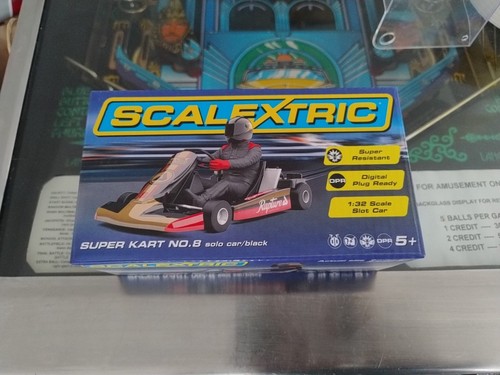 Scalextric Go Kart Super Kart C3667 No8 Black Slot Car | eBay UK