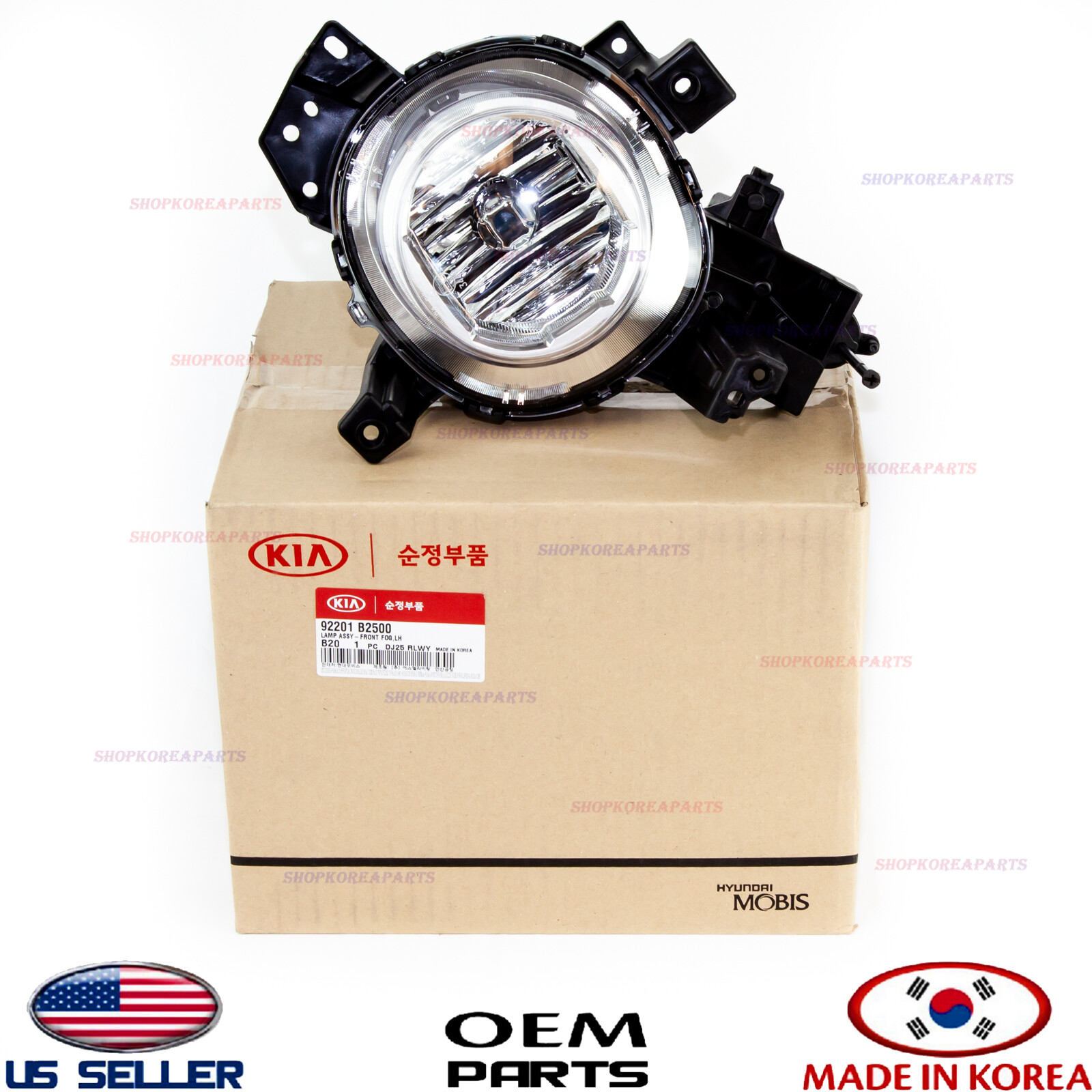 Genuine OEM Fog Light Lamp Left Driver Side 2017-2019 Kia Soul ...