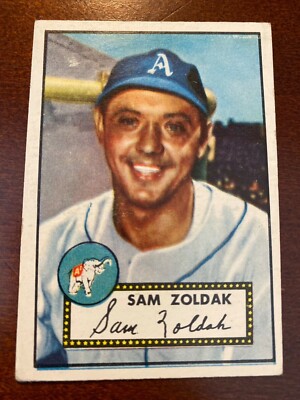 1952 Topps baseball card #231 Saml Zoldak looks VG-EX | eBay