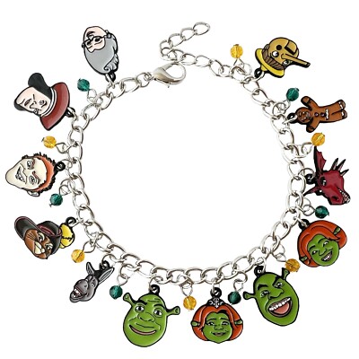 Shrek Colored Charm Bracelet | eBay