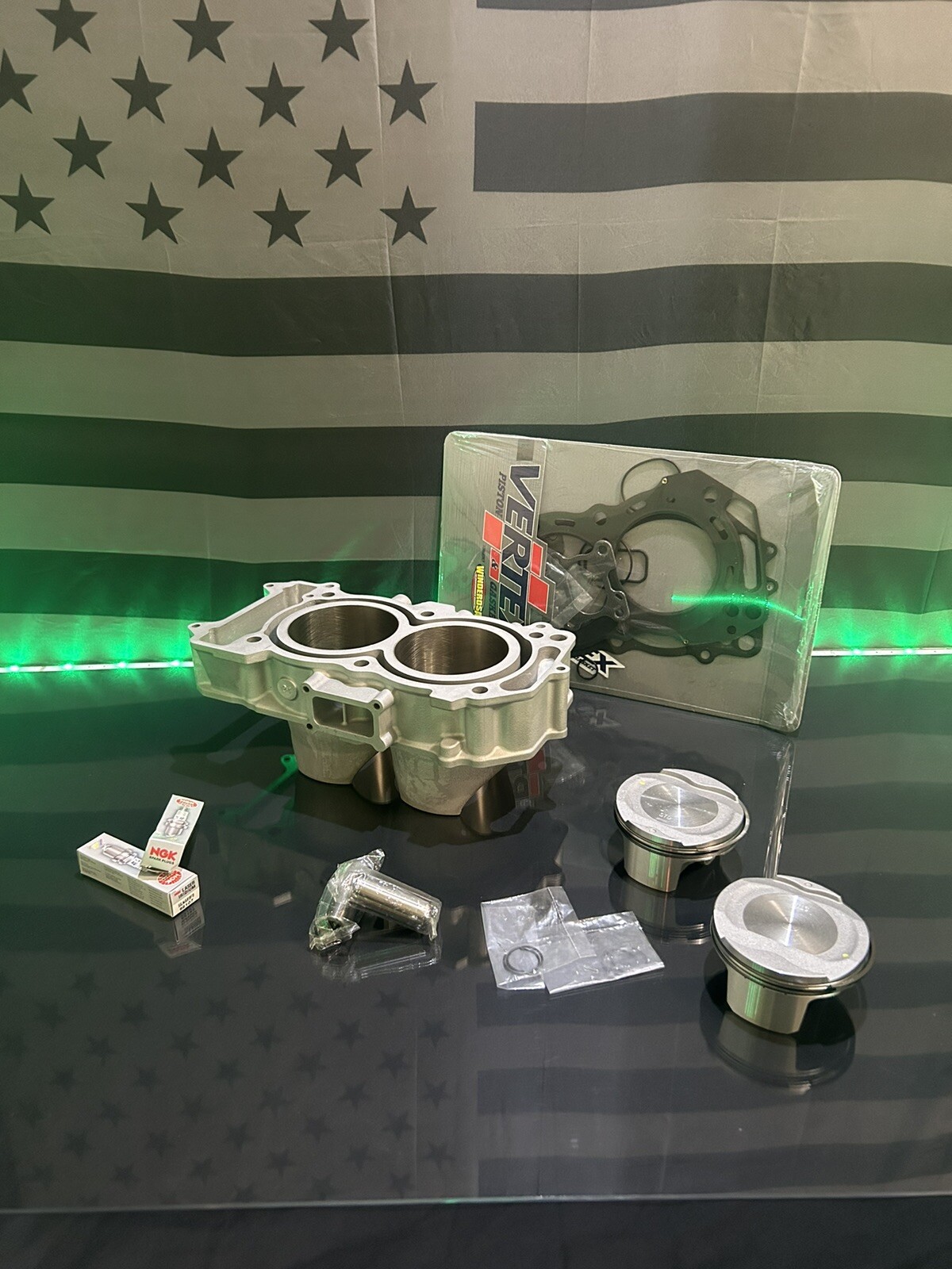 Kawasaki KRX 1000 Complete Top End Engine Motor Rebuild Kit W/ Cylinder ...