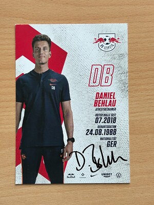Daniel Behlau RB Leipzig Autogrammkarte original signiert #S73 | eBay.de