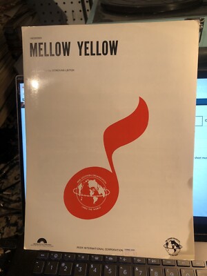 1966 DONOVAN sheet music ‘Mellow Yellow' | eBay