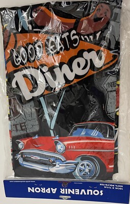 Graphic All Over Route 66 Diners Cars Food Travel Theme Apron 19x28 ...