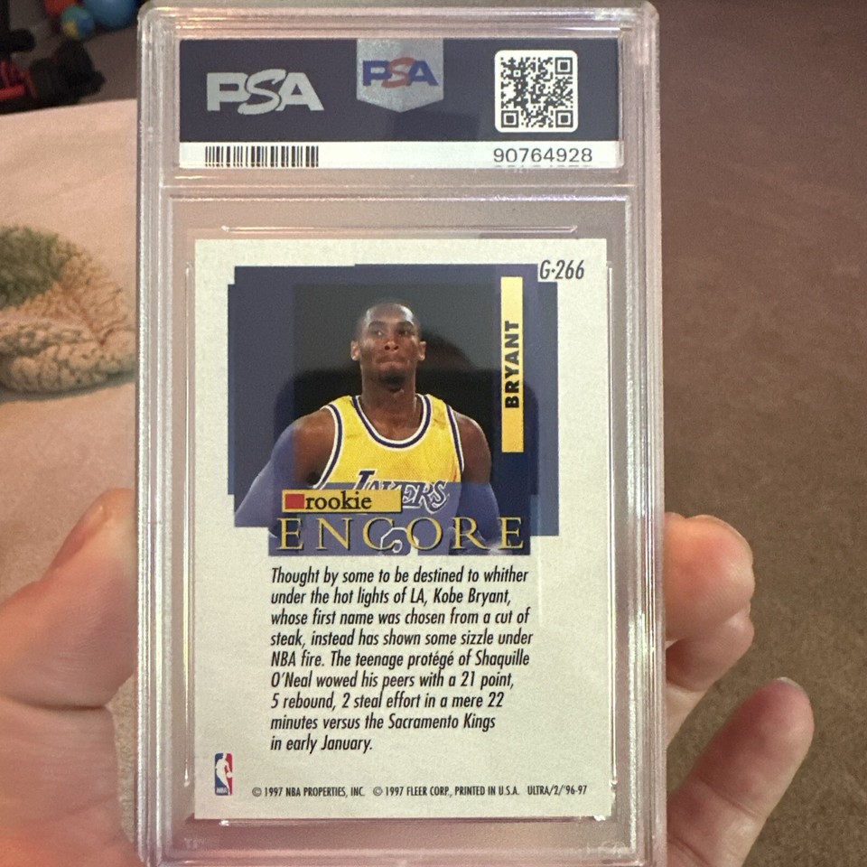 Kobe Bryant 1996-97 Fleer Ultra - Encore Rookie Gold Medallion Edition ...