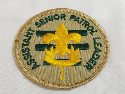 Vtg Assistant Senior Patrol Leader Round 3" Embroidered Uniform Patch ...
