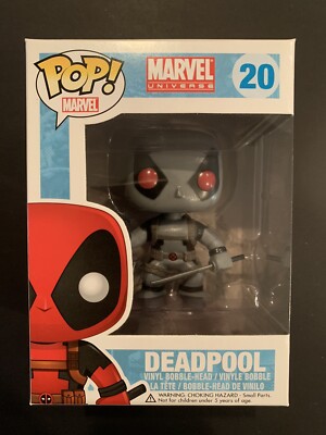 Funko Pop Deadpool #20 Gray Suit w/Protector | eBay
