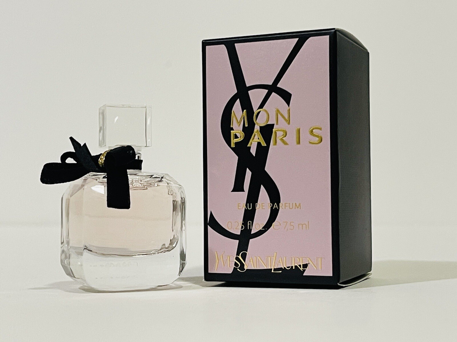 MON PARIS BY YSL MINI PERFUME FOR WOMEN EDP SPLASH 0.25 OZ 7.5 ML NEW ...