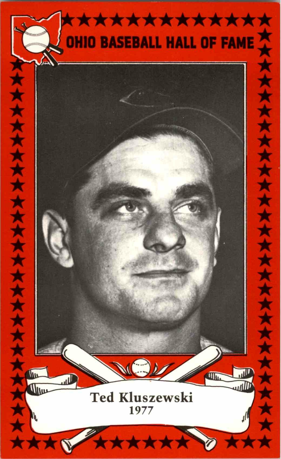 1982 - 1990 OHIO BASEBALL HALL OF FAME - TED KLUSZEWSKI - #18 ...