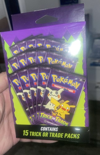 💥Pokemon Trick or Trade Box With 15 Booster Packs 2025 Sealed/Unopened ...