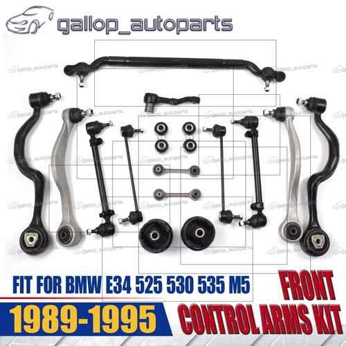 16x Upper Lower Front & Rear Control Arm Suspension Kit Fit for BMW E34 ...