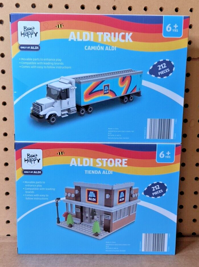 Aldi 2024 Christmas Truck & Store, Bee Happy Building Block Set | eBay